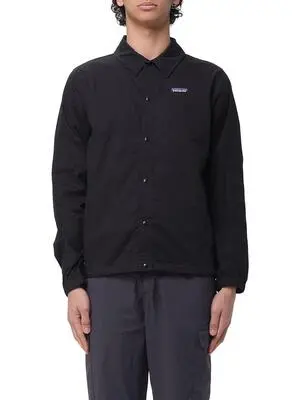 Patagonia Organic Cotton And Hemp Shirt Jacket With Logo - Black