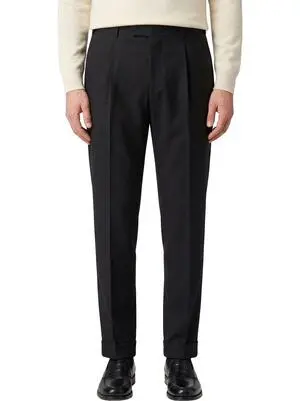 PT TORINO Stretch Virgin Wool Tailored Trousers - Blue