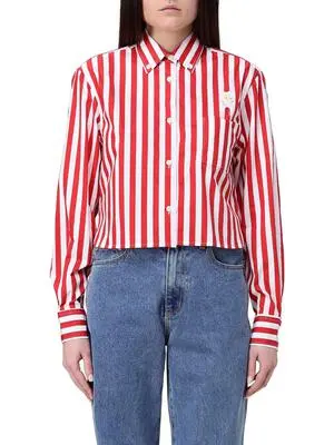 Fiorucci Striped Cotton Shirt - Red