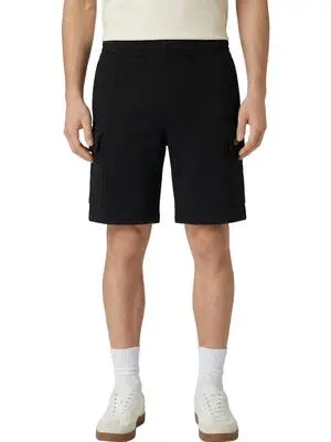 Lacoste Cotton Fleece Cargo Shorts - Black