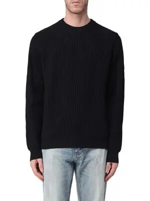 ROBERTO COLLINA Ribbed Knit Pullover - Black