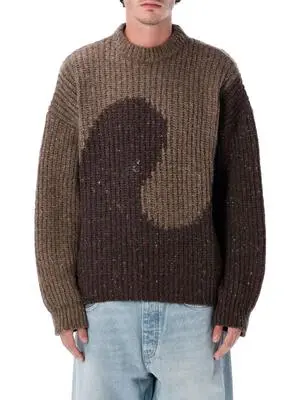 ERL Textured Knit Jumper - Brown