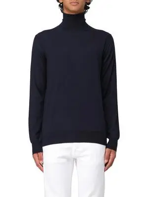 PAOLO PECORA Long Sleeve Turtleneck Jumper - Blue