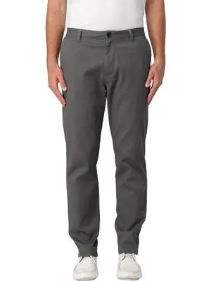 Armani Exchange Slim Fit Stretch Cotton Chino Pants With American Pockets - Grey