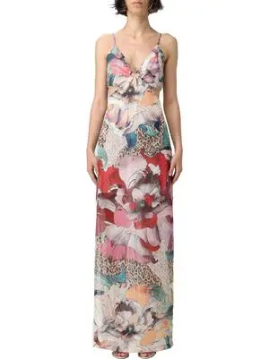 Just Cavalli Floral Print Maxi Dress - Multicolor
