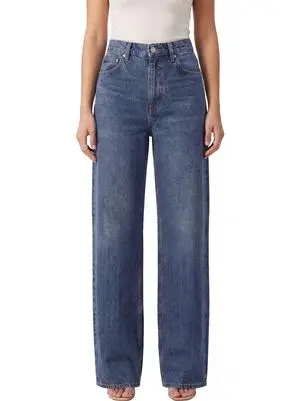 RAG&BONE Andi High-waisted Flared Cotton Denim Jeans - Blue