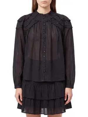 Isabel Marant Étoile Cotton Christa Shirt - Black