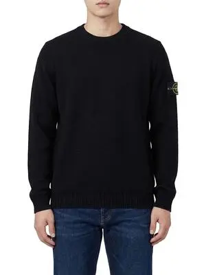 Stone Island Cotton Crew Neck Jumper - Black