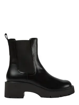 Camper Milah Ankle Boots In Calfskin - Black