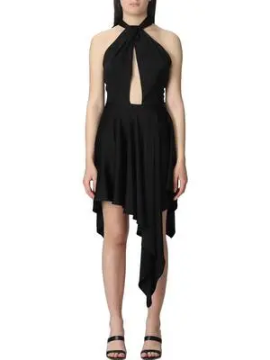Stella McCartney Halterneck Dress With Keyhole Detail - Black