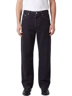 GOLDEN GOOSE Wide Leg Denim Jeans - Black