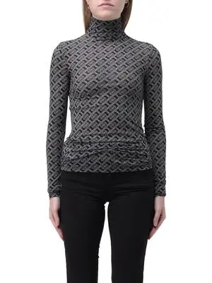 Pinko Long Sleeve Print Top - Black