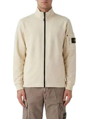 Stone Island Full Zip Sweatshirt - Ivory