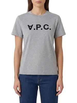 A.p.c. T-shirt With Logo Detail - Grey