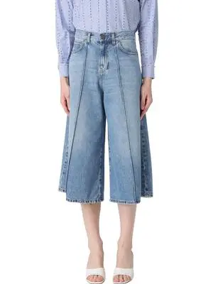 Pinko Cropped Wide Leg Jeans - Blue