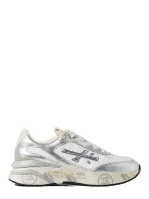 Premiata Metallic Trainers - Silver