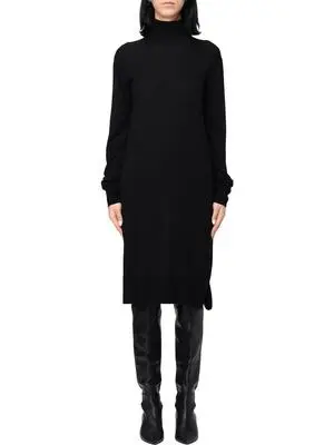 TOTEME Toteme Turtleneck Midi Dress Black