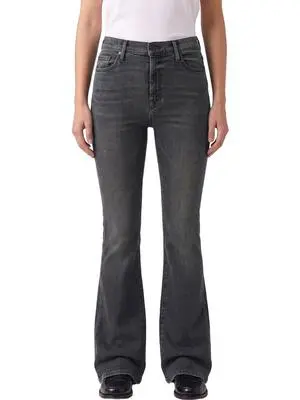 MOTHER The Weekender Flare Jeans - Grey