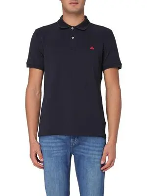 Peuterey Technical Fabric Polo With Logo Blue