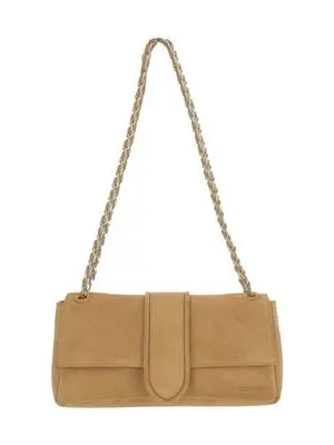 Jacquemus Le Bambino Chaîne Suede Bag - Camel