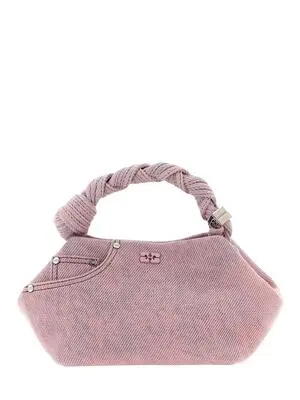GANNI Bou Bag In Denim - Pink