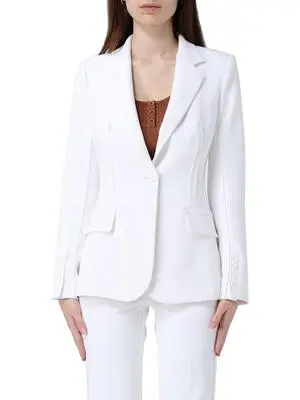 Elisabetta Franchi Slim Single-breasted Blazer - White