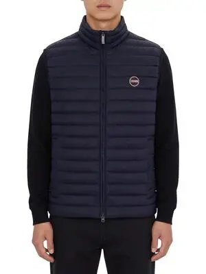 COLMAR Quilted Padded Nylon Vest - Navy