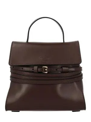 Moschino Leather Tie Detail Mini Handbag - Brown