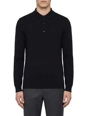 TOM FORD Knit Polo Shirt - Black
