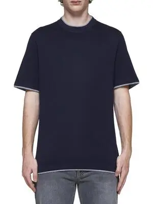 Brunello Cucinelli T-shirt Men Colour Navy