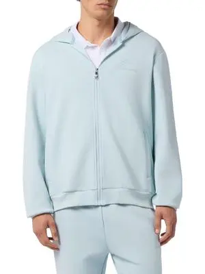 PLEIN SPORT Full Zip Hoodie - Turquoise