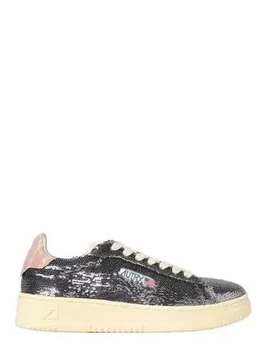 AUTRY Sequined Lace-up Sneakers - Brown