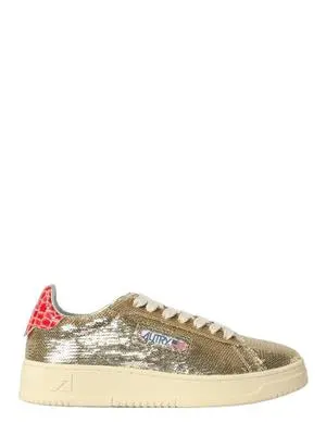 AUTRY Sequined Lace-up Sneakers - Grey