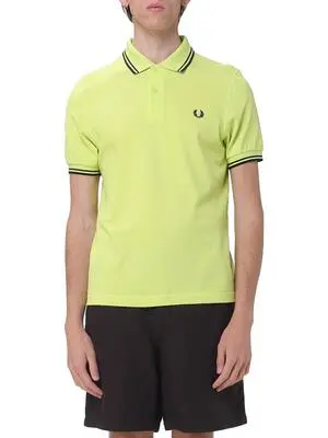 Fred Perry Cotton Polo Shirt With Logo - Lime