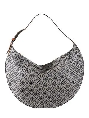 Tory Burch Monogrammed Shoulder Bag - Navy