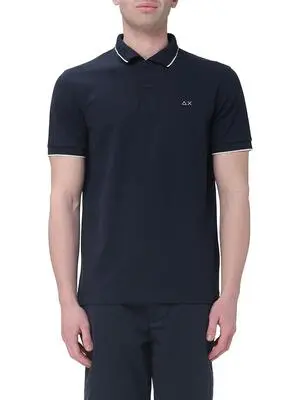 SUN 68 Cotton Polo Shirt Navy