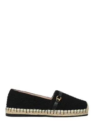 COCCINELLE C-easy Crochet Cotton Espadrilles - Black