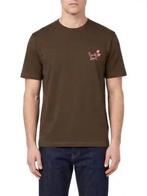 Paul Smith Cotton T-shirt With Logo - Brown