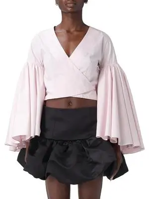 Jacquemus Paysan Wrap Top In Cotton - Pink