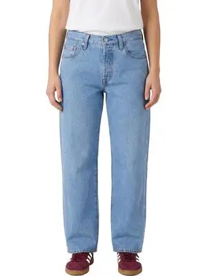 LEVI'S 501® High Rise Straight Leg Jeans - Denim