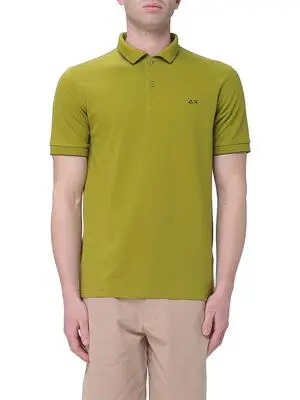 SUN 68 Cotton Polo Shirt Olive