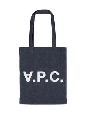 A.p.c. Laure Cotton Denim Tote Bag - Blue