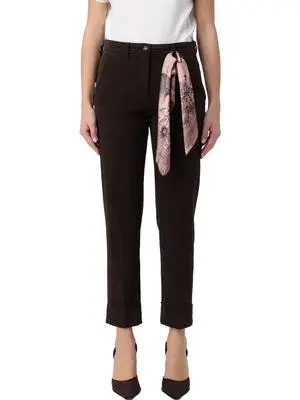 MASON'S Tailored Trousers With Scarf Detail - Black