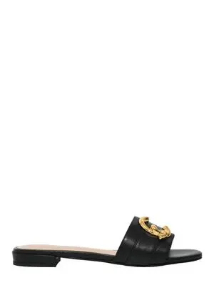 COCCINELLE C-me Leather Mules - Black