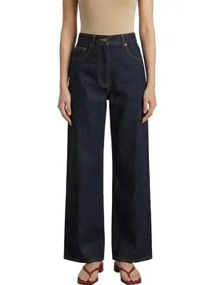 Thom Browne Wide-leg Cotton Denim Jeans - Blue