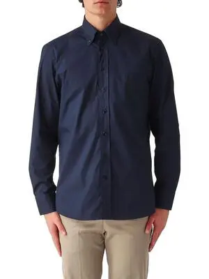 Etro Classic Stretch Cotton Shirt - Navy