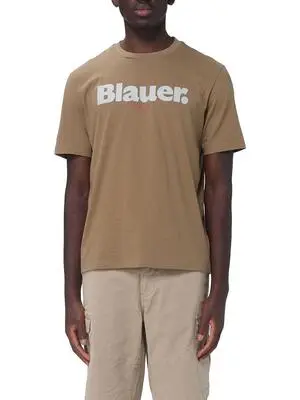 BLAUER. Cotton T-shirt With Logo - Hazel
