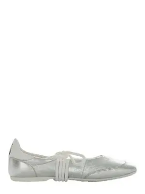 Patrizia Pepe Dancing Skin Ballerinas - Silver