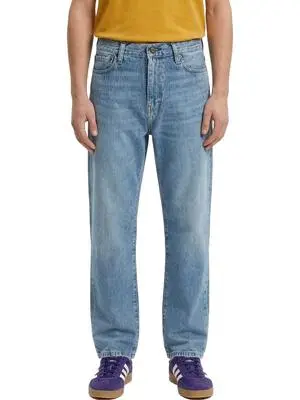 Carhartt Work In Progress Aaron Wide Leg Denim Jeans - Blue