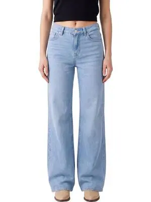 7 For All Mankind Flared Denim Jeans - Blue